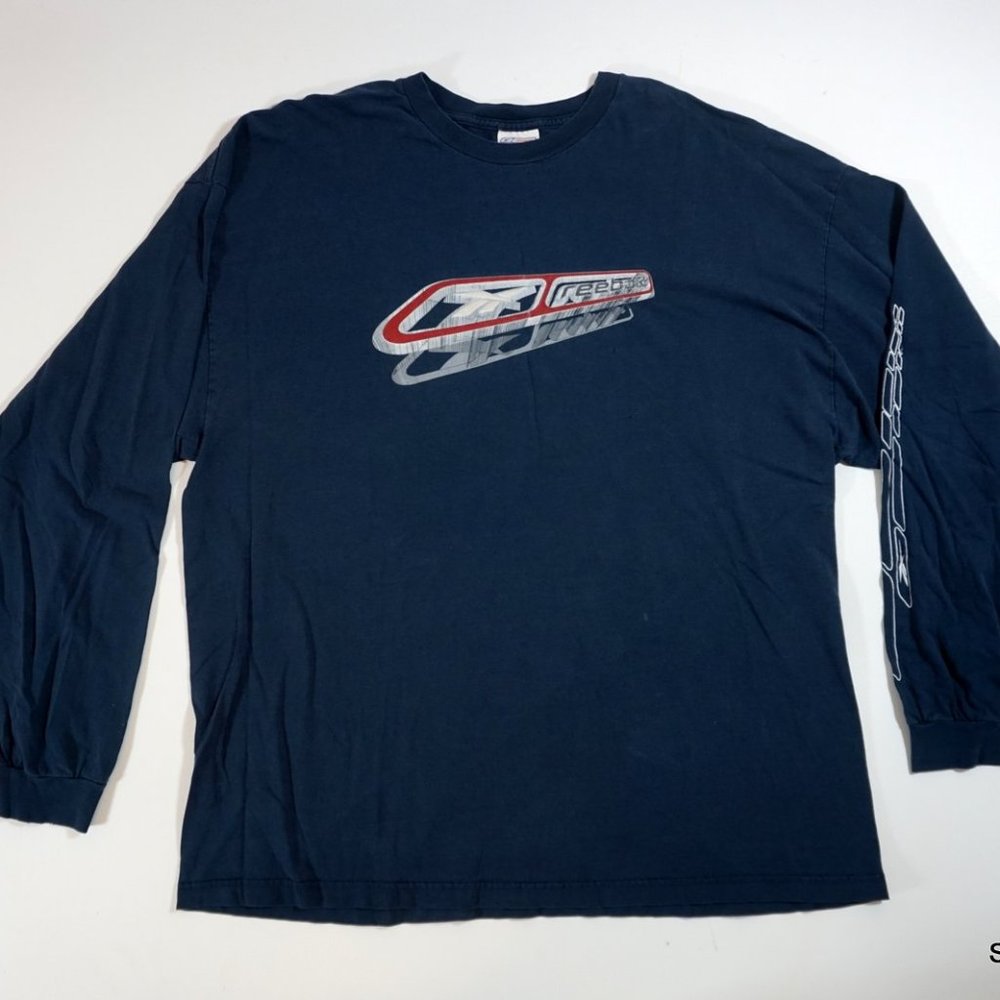 Men's Reebok L/S Block Logo Shirt Andy Roddick 2xl - Gem